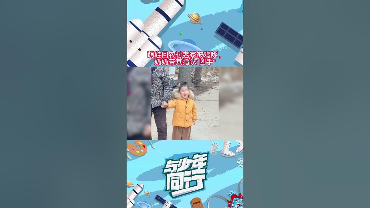 萌娃回农村老家被鸡啄，奶奶带其指认 凶手”，最后直接一锅炖下，网友这鸡也真是惹了不该惹的人 与少年同行 祖孙情 人间温暖 Shorts Youtube