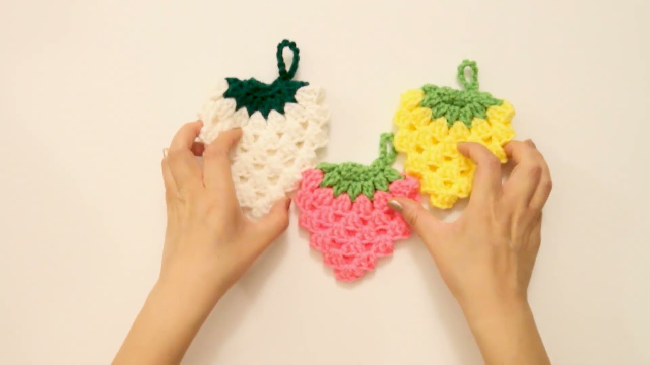 Crochet Dish Scrubbies 🍓 Handmade Homemade Strawberry Dish Wash ...