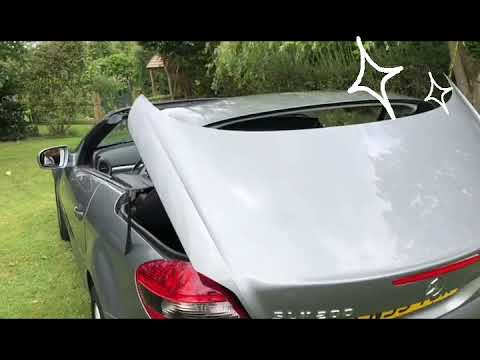 Roof up on Mercedes SLK - YouTube