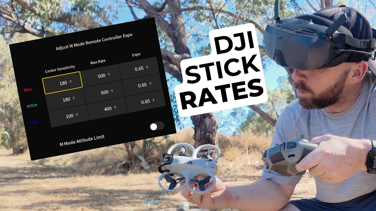 DJI Neo: Manual Stick Rates for FPV Acro - YouTube