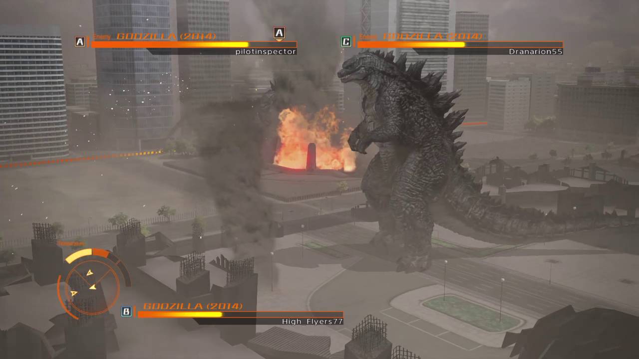 GODZILLA PS4 - Godzilla 2014 vs Godzilla 2014 vs Godzilla 2014 - YouTube