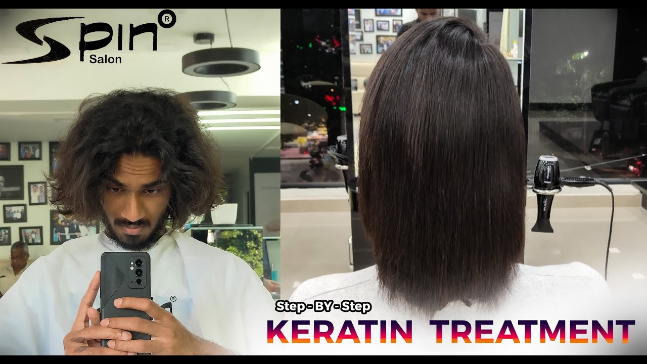 keratin Treatment Full Process At Salon | Spin Salon | Men Long Hair ...