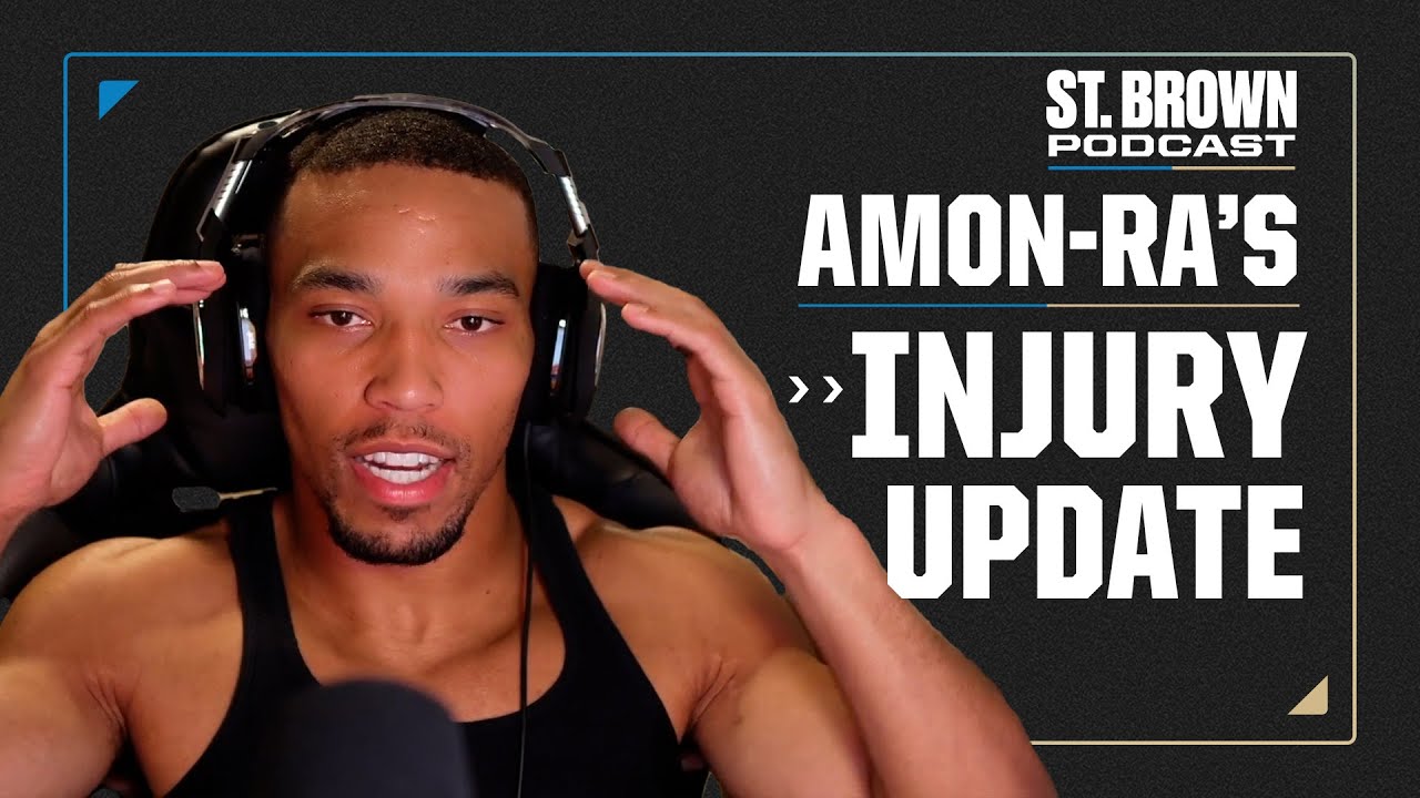 Amon-Ra St. Brown gives update on his Week 2 injury vs Bucs - YouTube