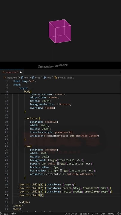 Colorfull Box Animation Ytshorts Html Coding Webdesign Webdevelopment Css Programming