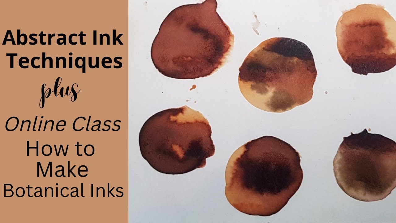 Abstract Ink Techniques + New Online Course - Making Botanical Inks - YouTube