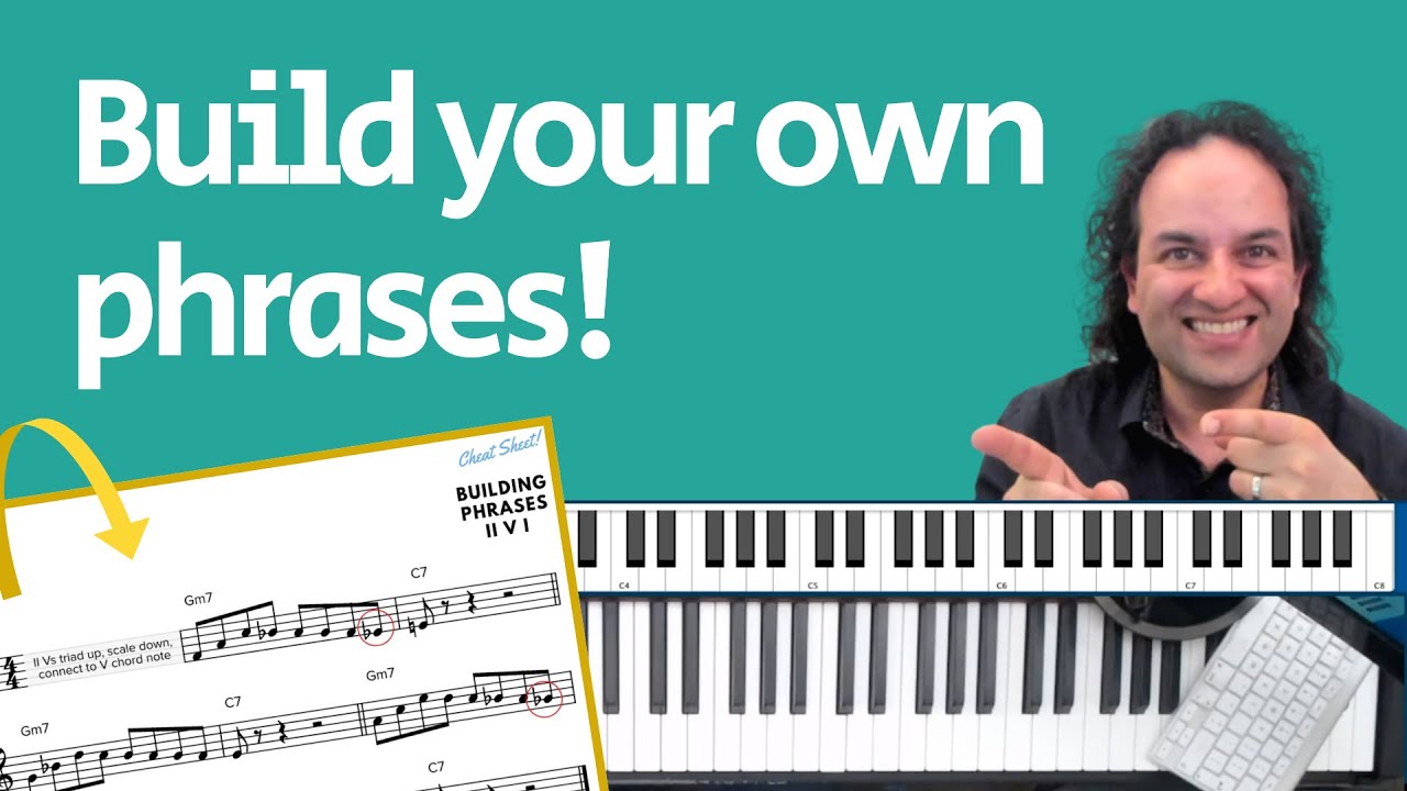 II V Improvisation - build your own phrases - YouTube