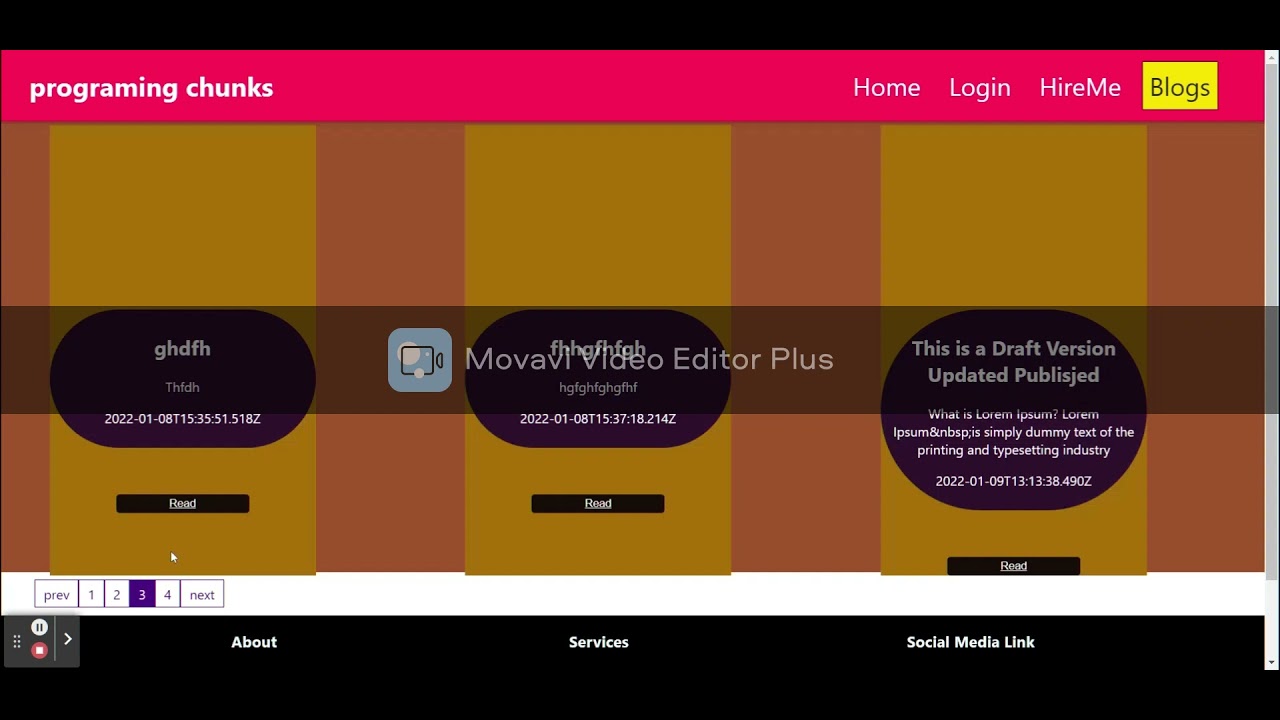 programming chunks website (Blog Operation) - YouTube
