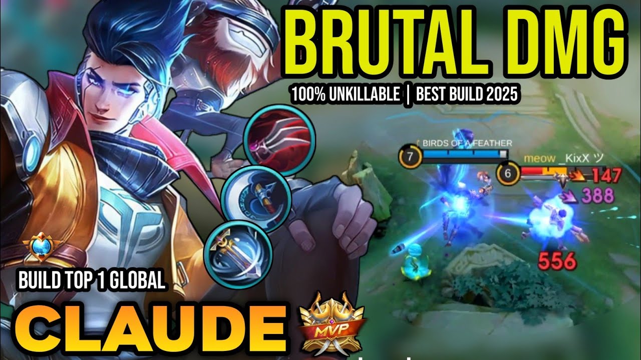 CLAUDE BEST BUILD 2025 | BUILD TOP 1 GLOBAL CLAUDE GAMEPLAY | MOBILE ...