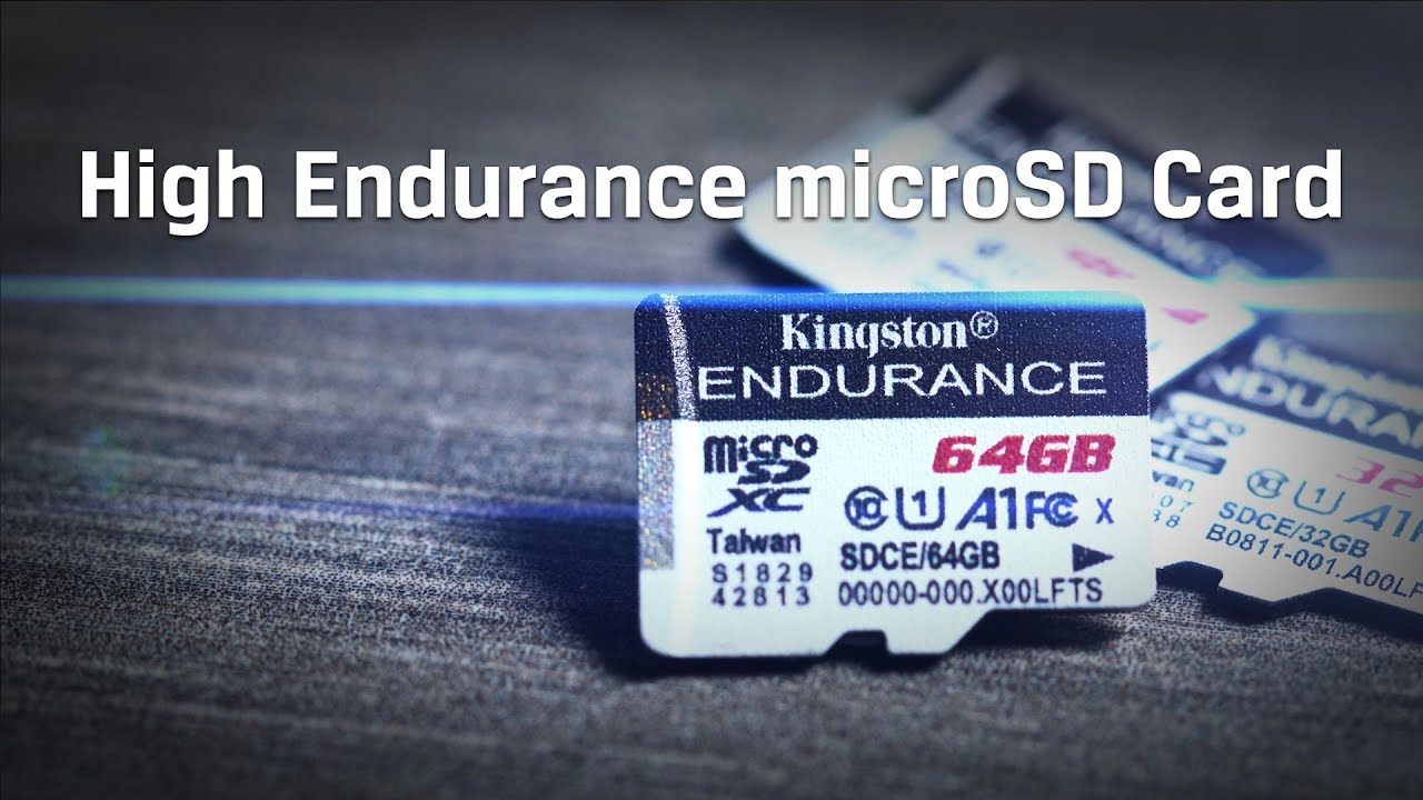 High Endurance microSD Card for dash cams, security cameras – Kingston ...