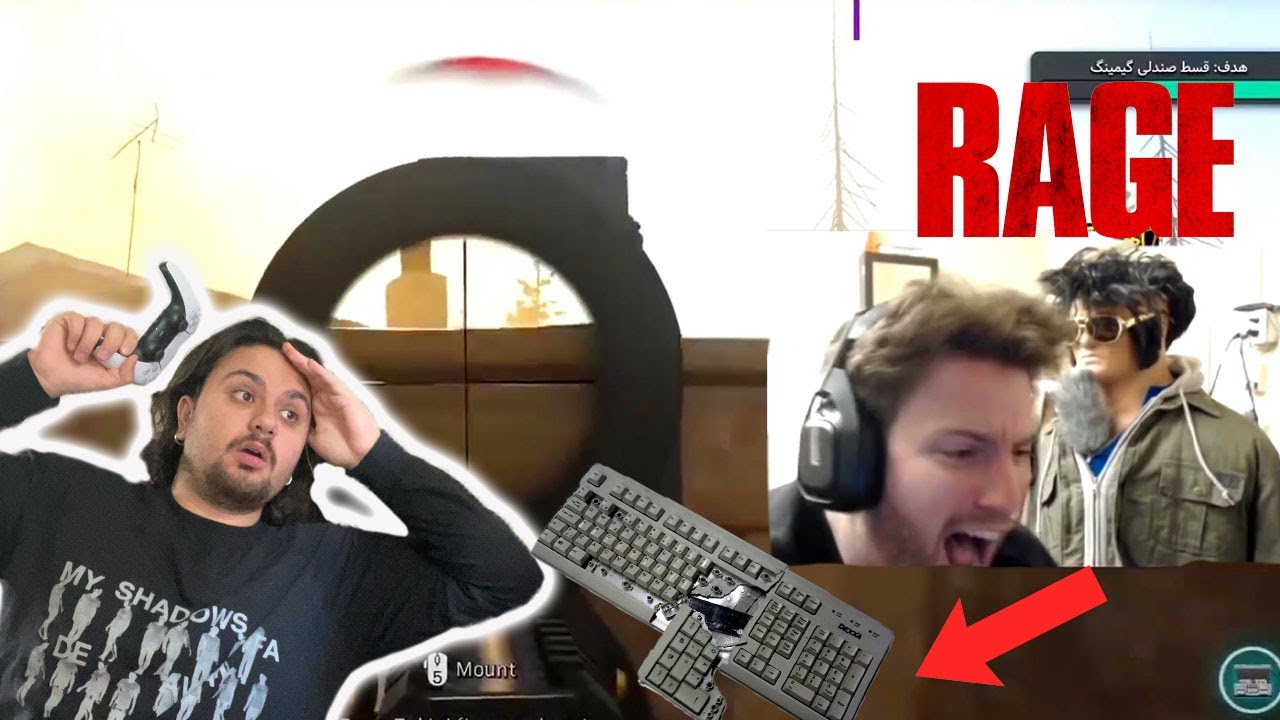 Reacting To Warzone Craziest RAGE (Broken Keyboards) - YouTube