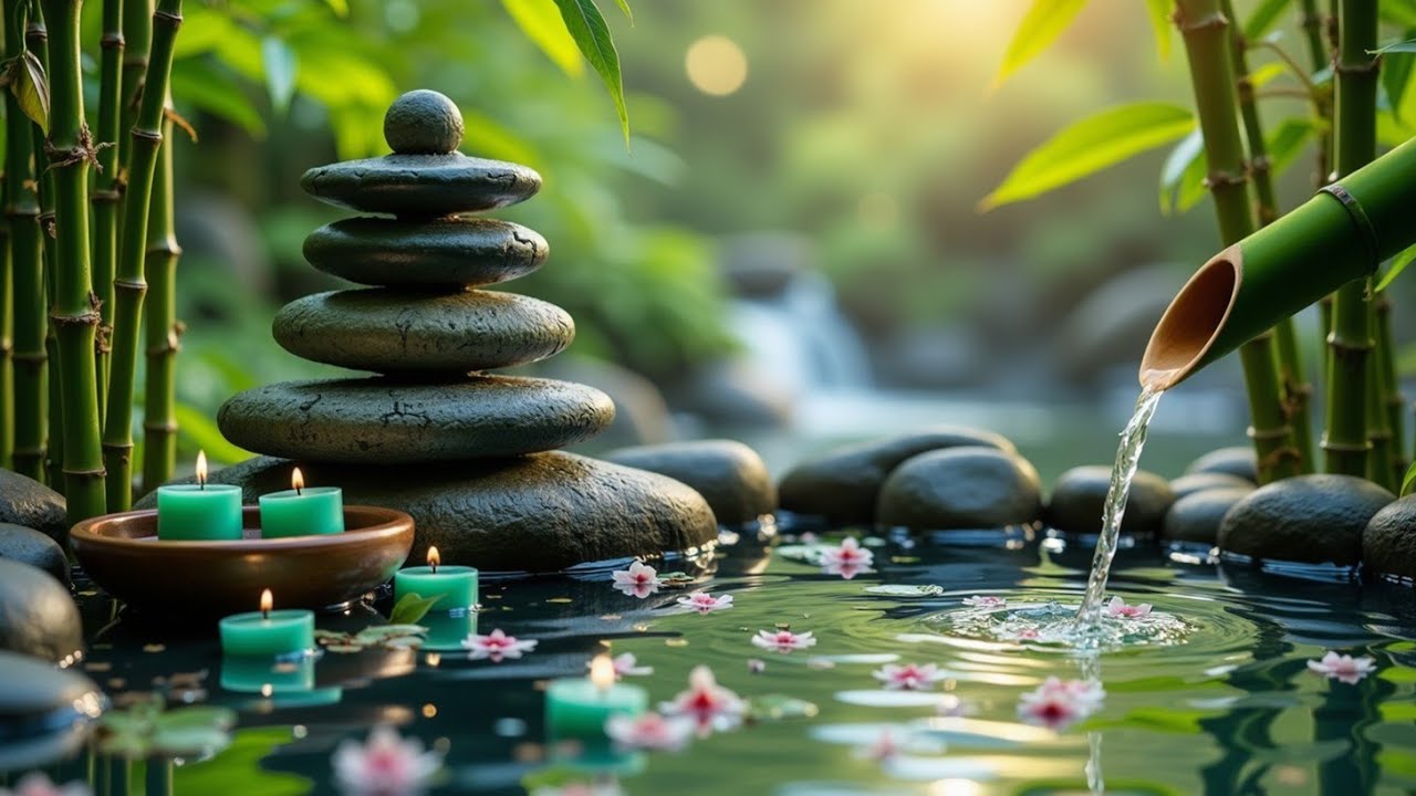 Soothing Piano & Water Sounds for Deep Sleep | Relaxing Spa Music ...