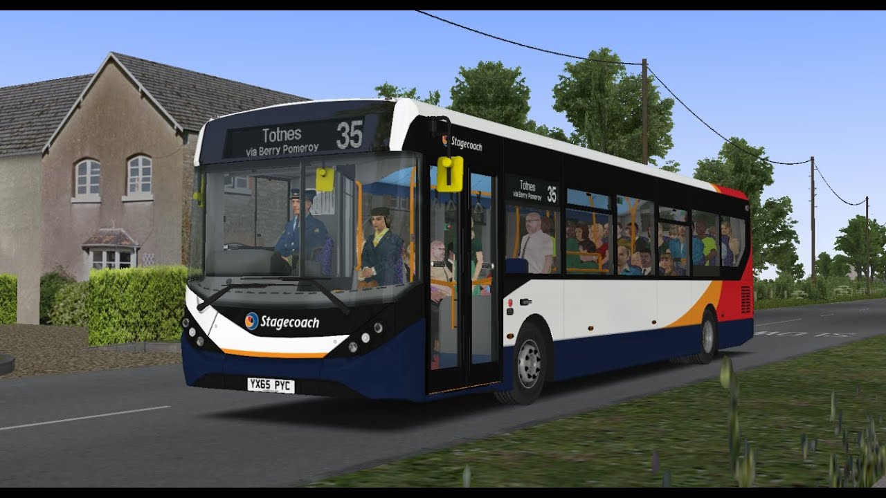 Route 35 | Paignton - Totnes | Westcountry | V3D E200MMC - YouTube