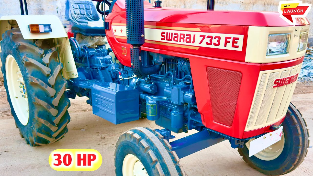 New Swaraj 733 FE Red Colour 2025 Model Full Review । Swaraj 30 hp ...
