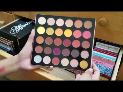 HUGE EYESHADOW PALETTE COLLECTION PART 4 - YouTube