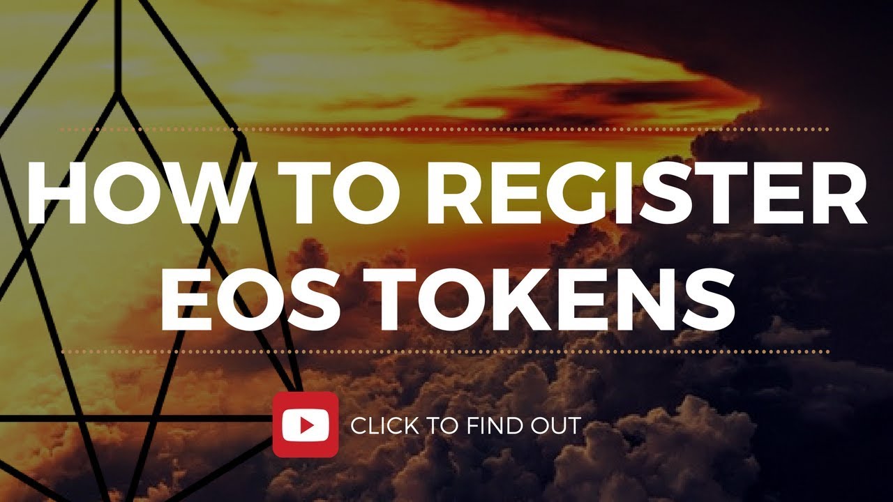 HOW TO REGISTER EOS TOKENS - EOS TOKENS EXPLAINED - YouTube