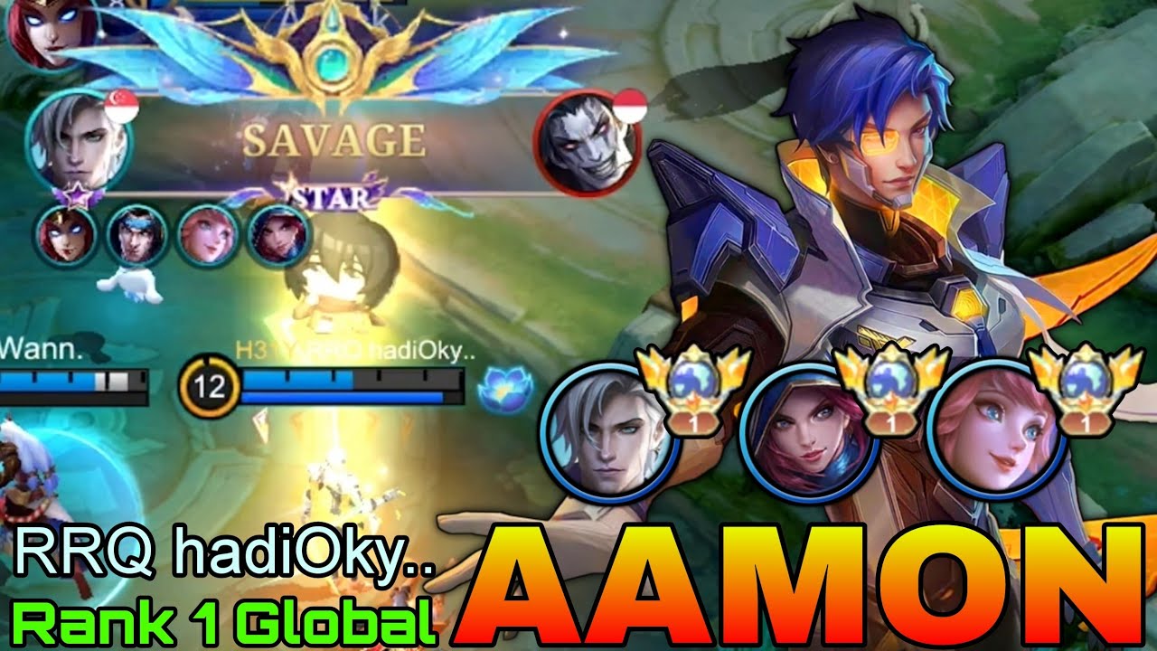 SAVAGE! No.1 Aamon ft No.1 Natalia + No.1 Floryn - Top 1 Global Aamon ...