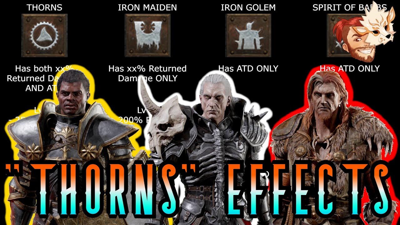 You Asked, I Answered! Aura Stacking Thorns ATD Explained Diablo 2 ...