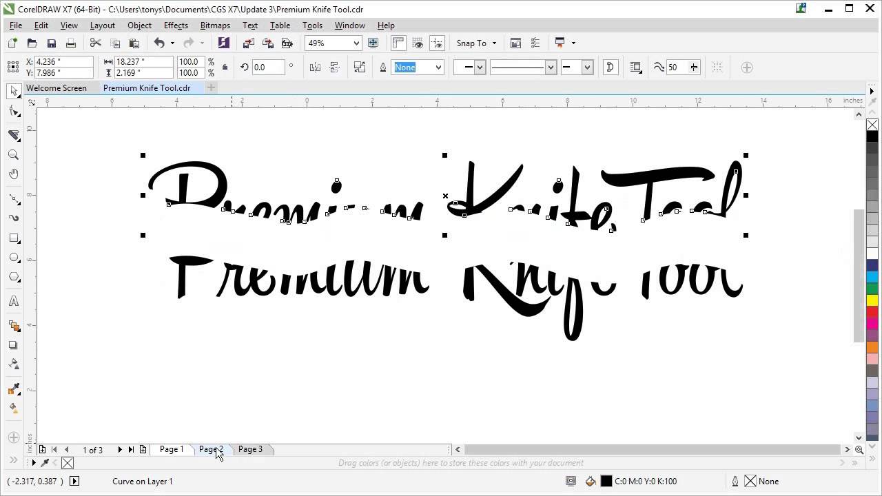 Premium Knife Tool In CorelDRAW Graphics Suite X7 Update 3 YouTube Premium Knife Tool In CorelDRAW Graphics Suite X7 Update 3 YouTube