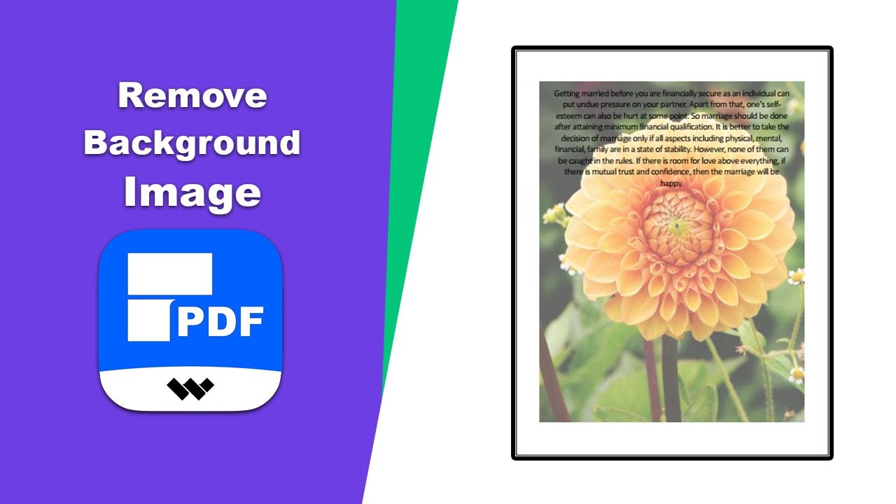 How to remove all background images from a pdf file in Wondershare ...