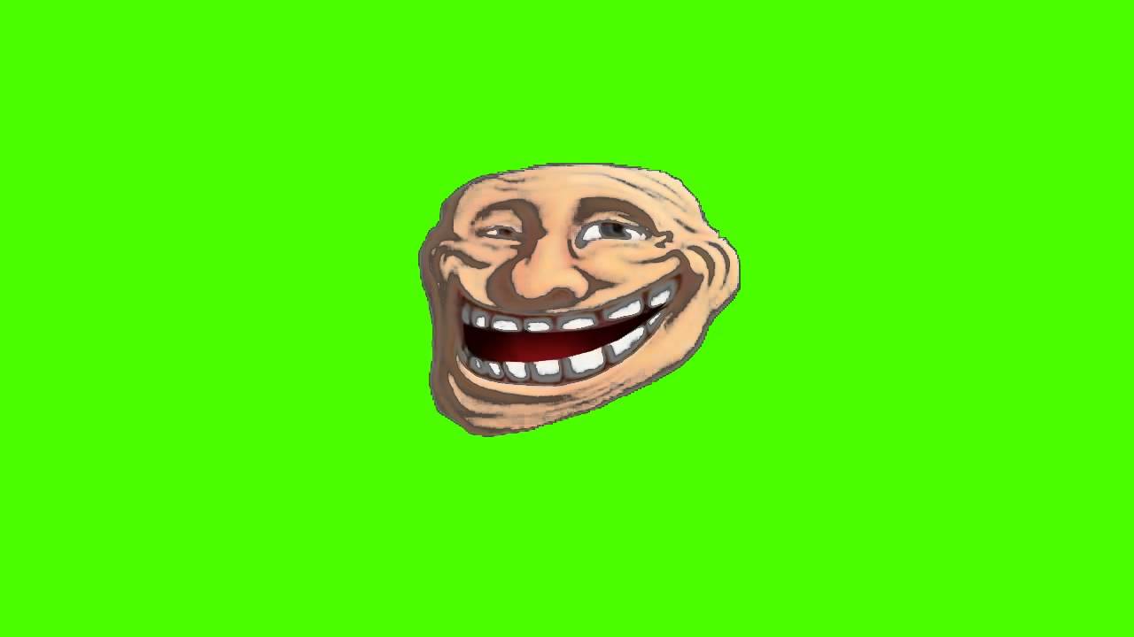 Efeitos Chroma Key - TROLL FACE RINDO Fundo Verde - YouTube