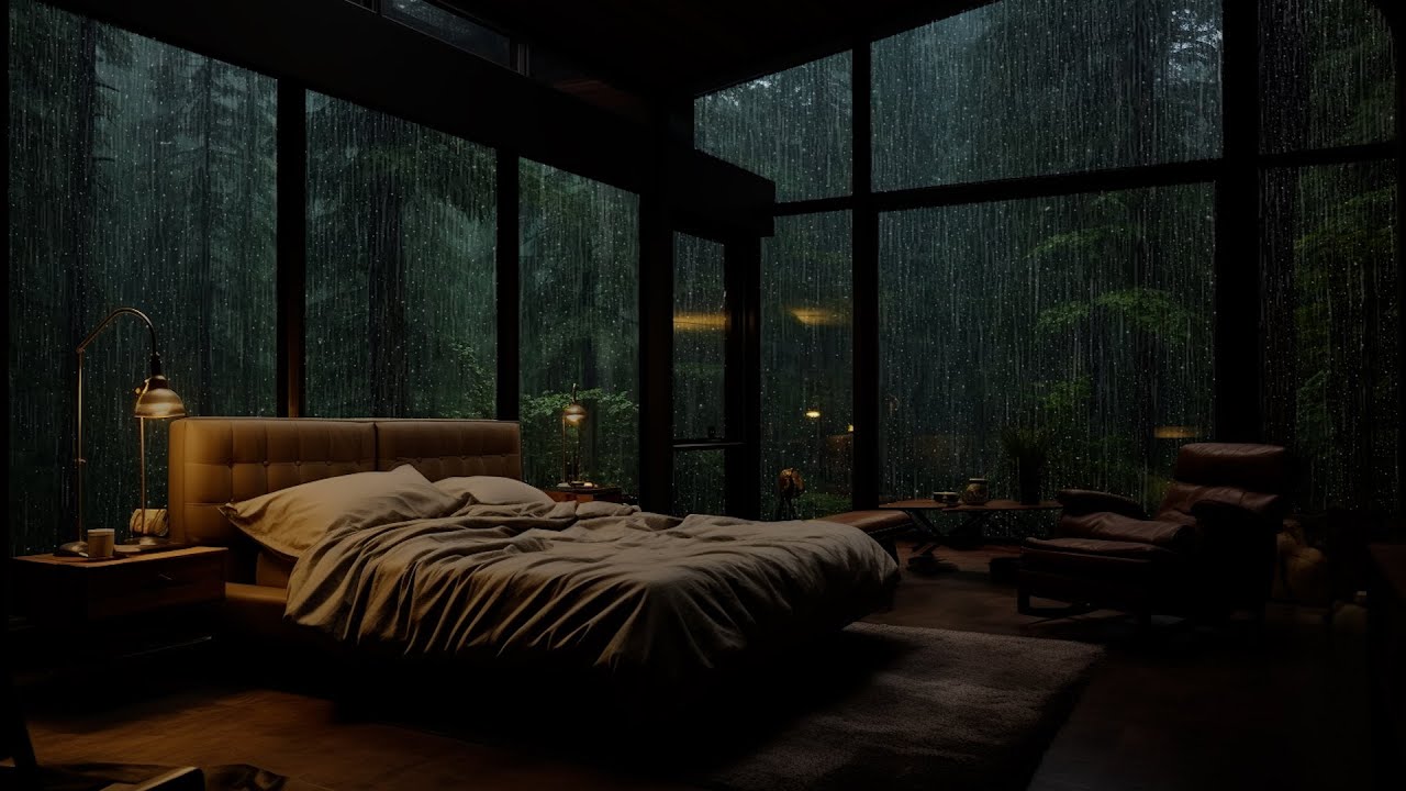 The Light Rain Brings Gentle Sleep | Relax And Meditate With Natural ...