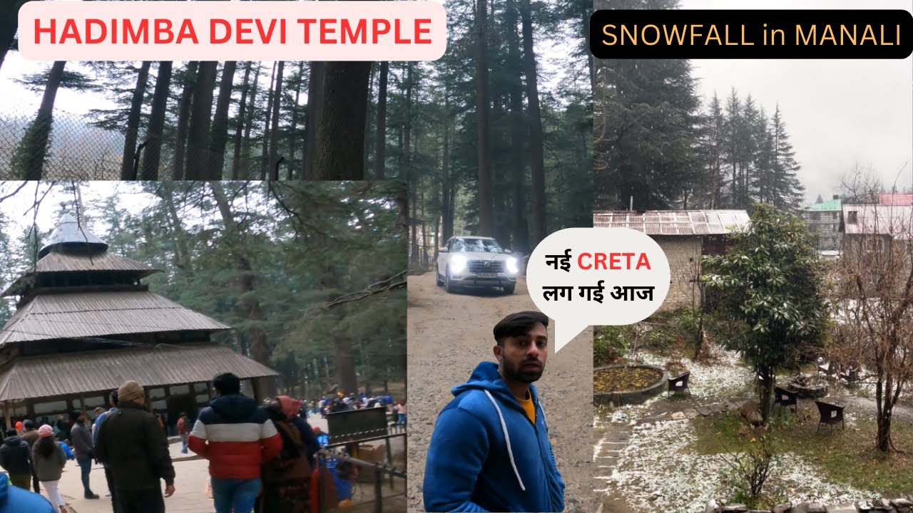 KASOL TO MANALI🔥 ️ | SNOWFALL in Manali ️ | HADIMBA DEVI TEMPLE 🙏 | NEW ...