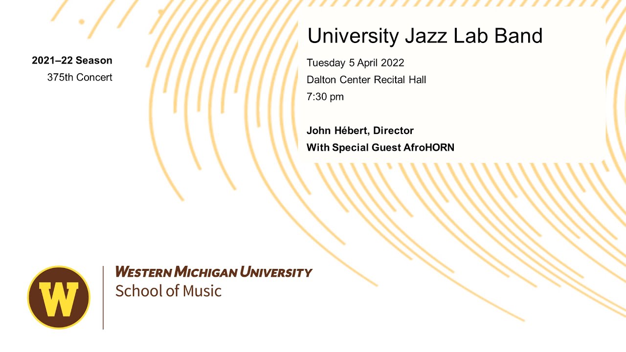 University Jazz Lab Band with Special Guest AfroHORN - YouTube