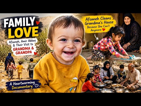 🏡 Family Love & Kindness ❤️ Afsaneh, Amir Abbas & Their Visit to Grandma and Grandpa 👵👴