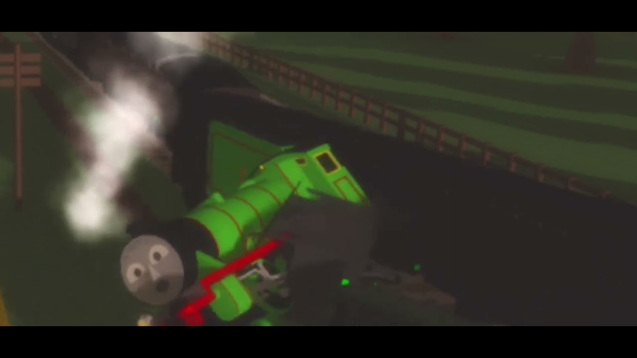 Henry flying kipper blue train with friends - YouTube