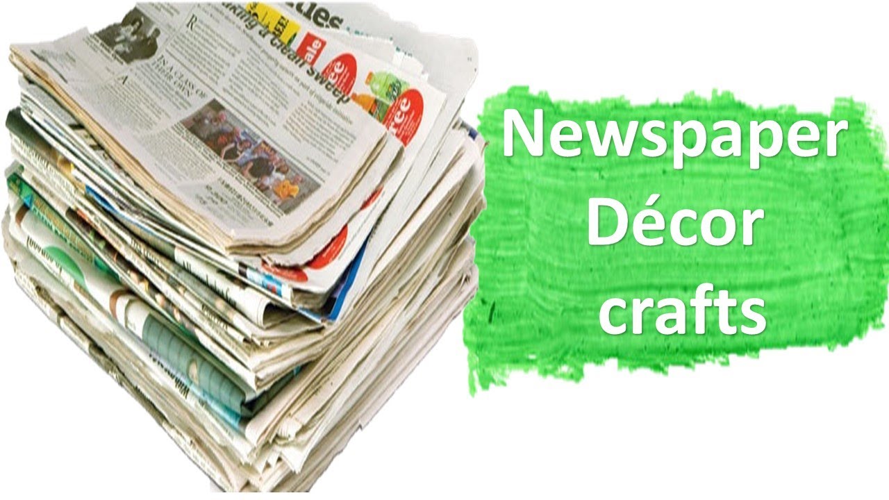 Newspaper decoration ideas easy | Diy room decor ideas from waste ...