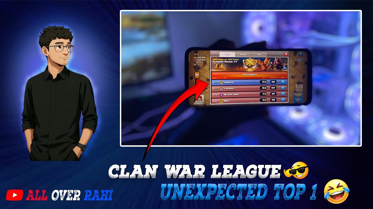 Unexpected Top 1 on Clash Of Clans 🤧 Clan War League এ ঐতিহাসিক সব ...