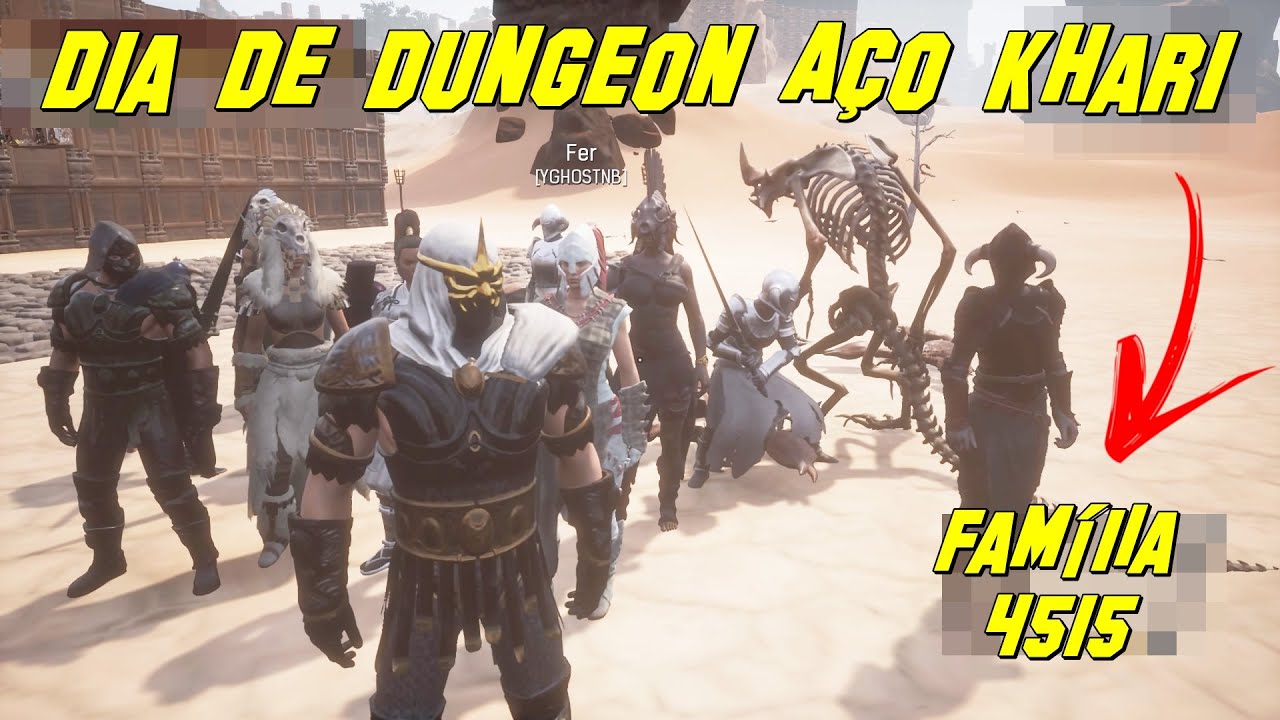 Conan Exiles DUNGEON AÇO KHARI - YouTube