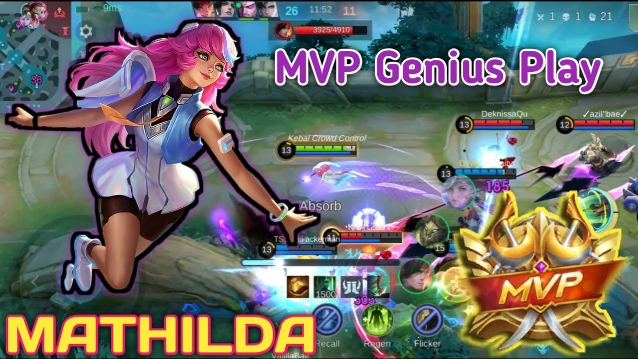 MATHILDA MVP GENIUS PLAY - GAMEPLAY MATHILDA - BUILD TOP 1 GLOBAL ...