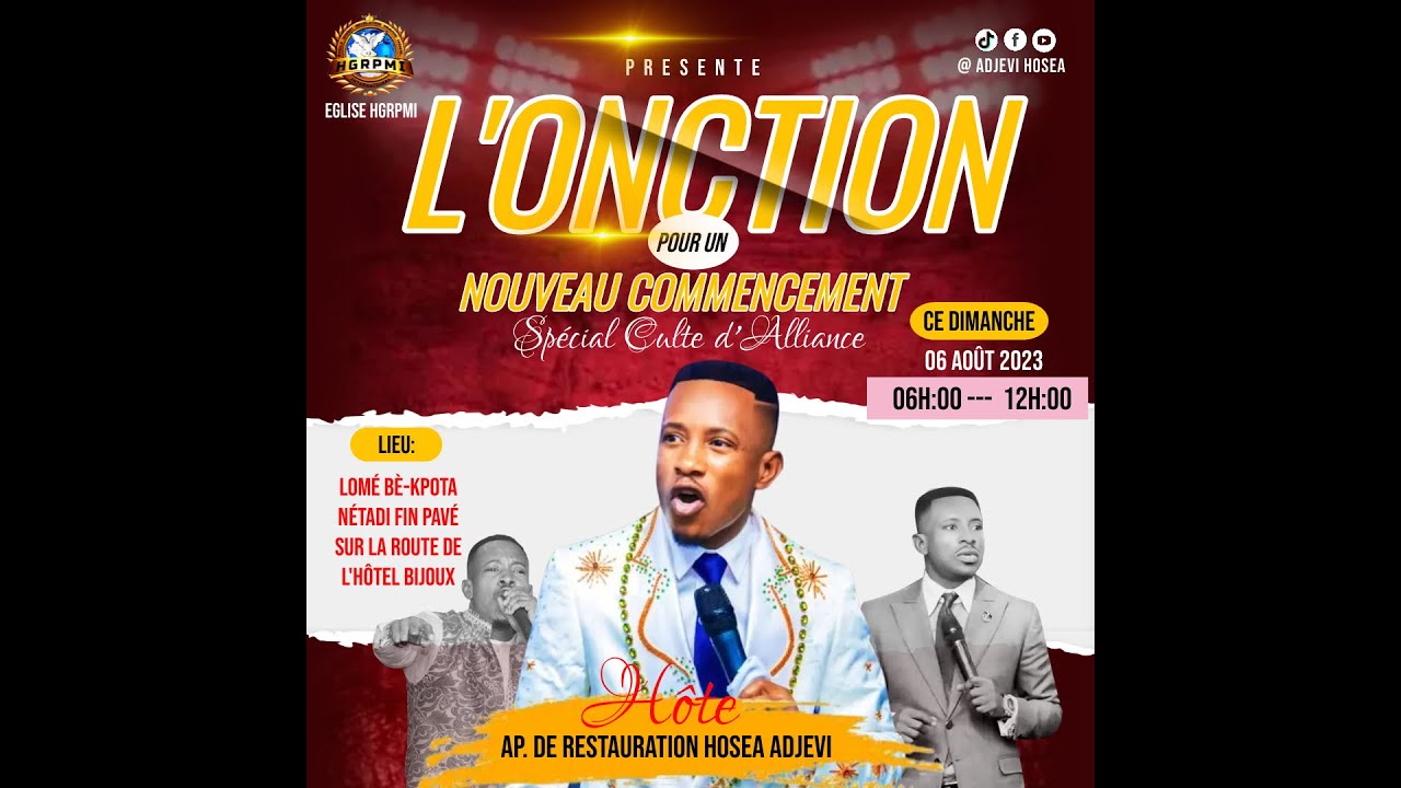 DIRECT DEPUIS LA CHAINE TELE GOSPEL POWER TV // CULTE DU DIMANCHE MATIN ...