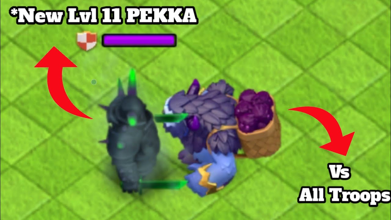 New Max Level 11 PEKKA Vs Max Troops | Coc Update | Townhall 16 | Clash ...