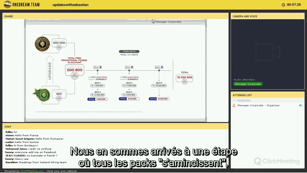 Sebastian Greenwood parle des nouveautés ONELIFE/ONECOIN traduit en ...