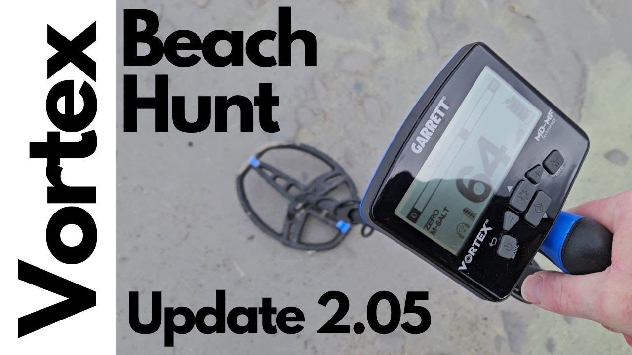 Updated Garrett Vortex VX9 Saltwater Beach Metal Detecting - YouTube