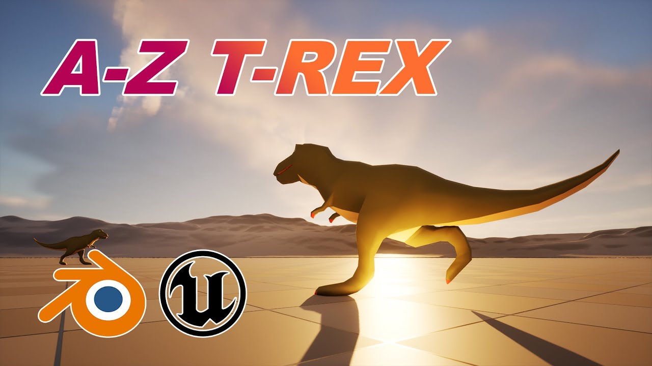 A to Z T-Rex - Modeling in Blender - YouTube