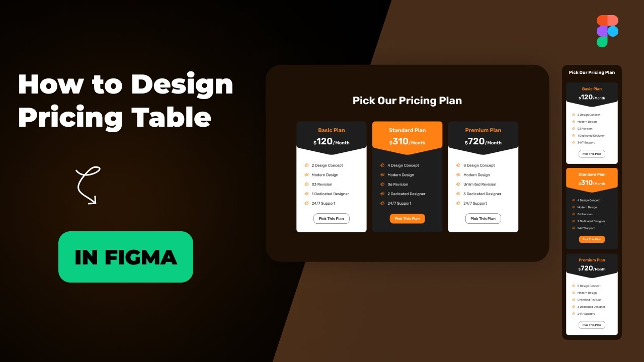 How to Design Pricing Plan Card UI Design in Figma - YouTube