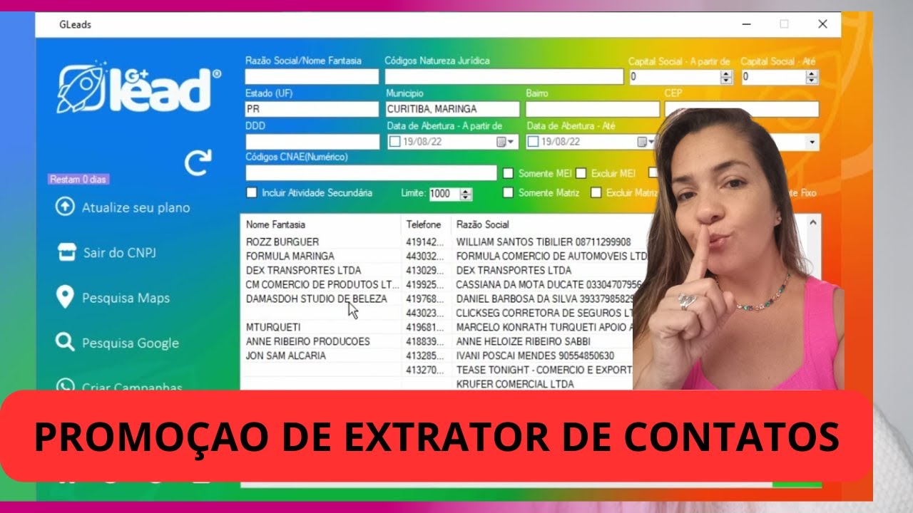Como usar o EXTRATOR de Contatos/Glead /EXTRATOR DE CONTATOS DO GOOGLE! - YouTube