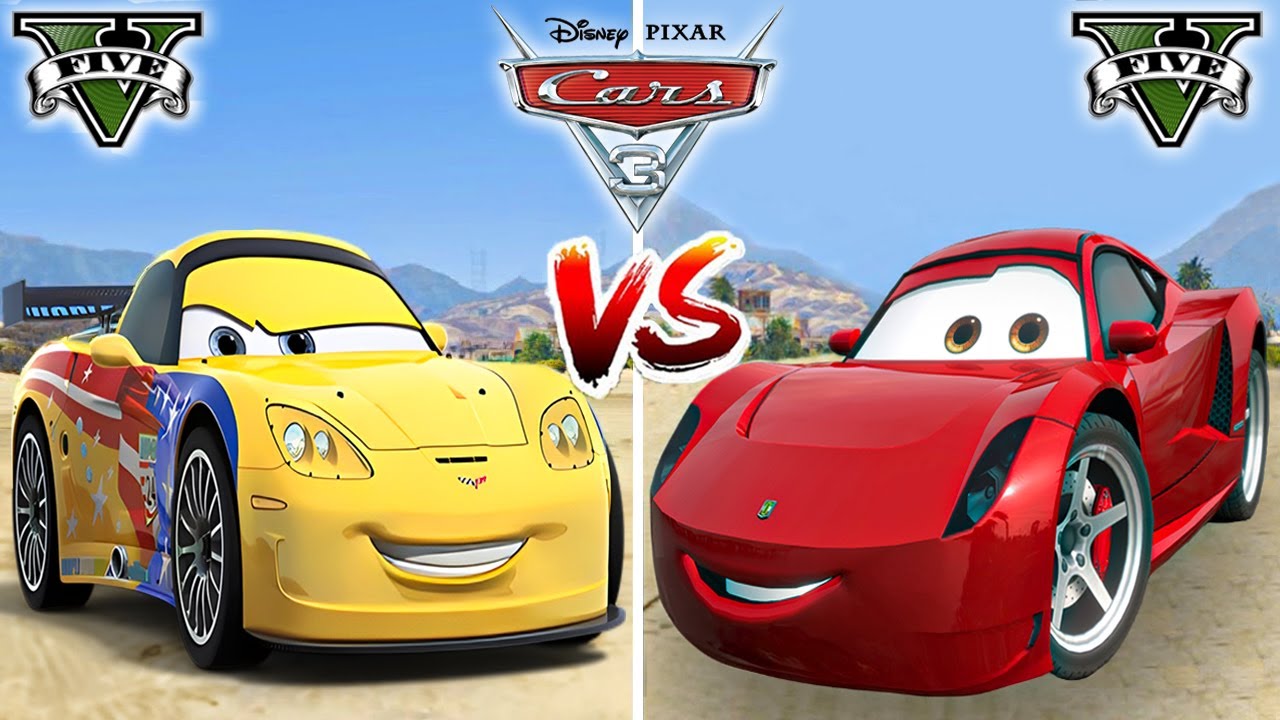 Giovanni McQueen VS Jeff Gorvette (Disney cars) in GTA 5 - WHO IS BEST ...