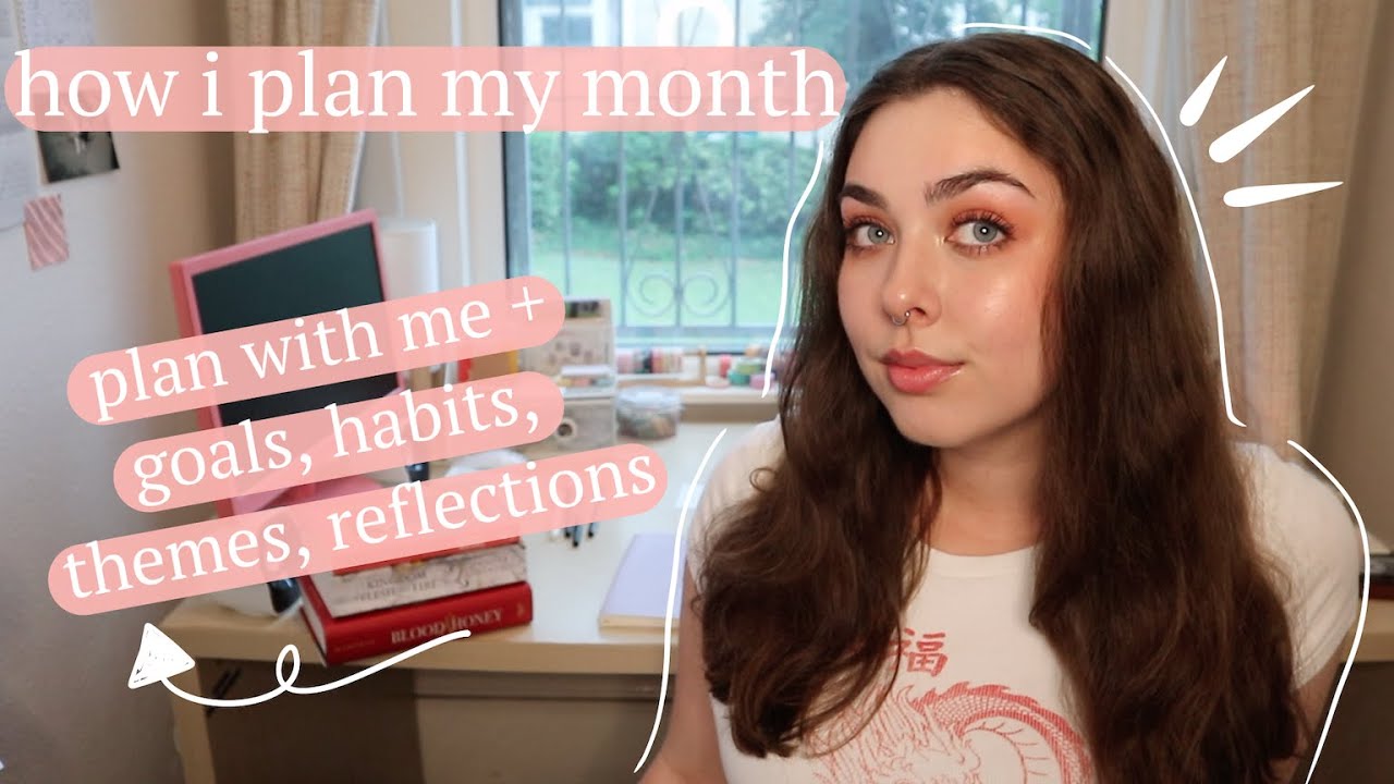 how i plan my months + plan with me august 2021, choosing a theme ...