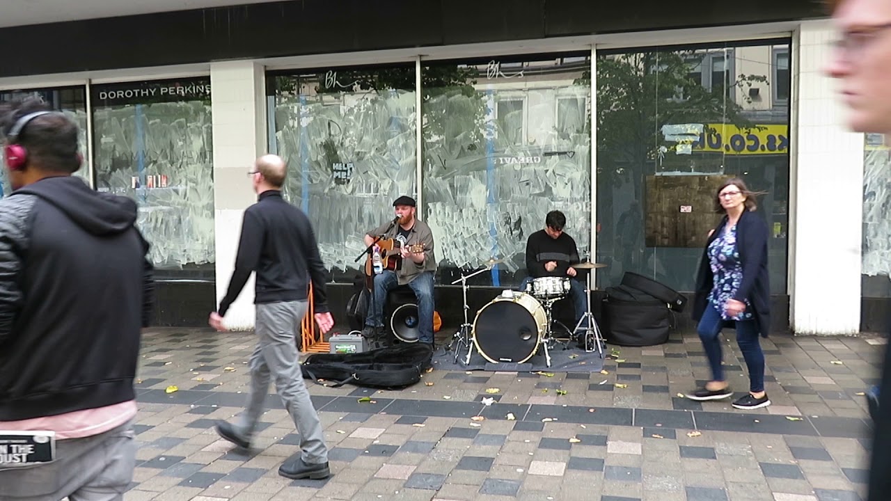 BUSKING IN SAUCHIEHALL STREET : JOHN CONDRON/PETE DOBBINS - YouTube