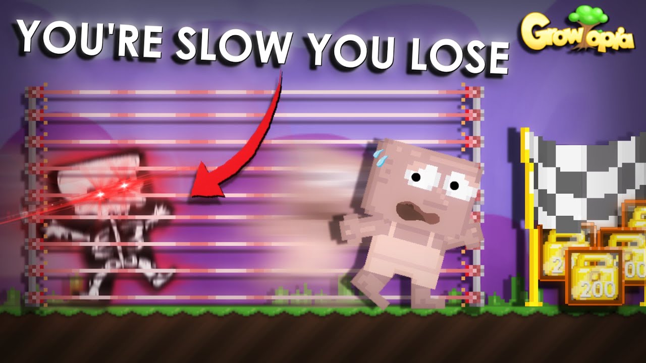 I made a LASER RACE TOURNAMENT in GROWTOPIA!!! - YouTube