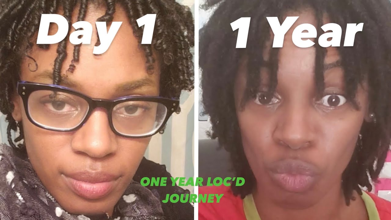 1 Year Visual Loc Journey | 1-12 Month Starter Locs | Dreadlock Journey ...