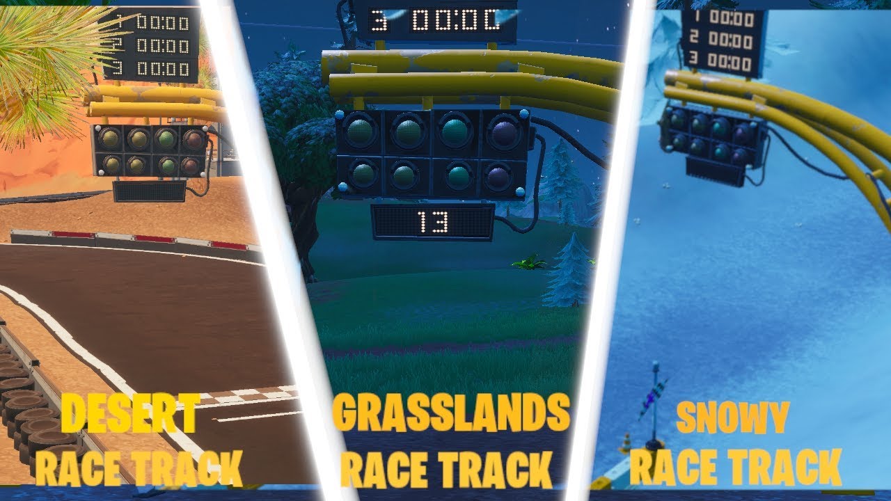 Complete A Lap Of A Desert Race Track, Complete A Lap Of A Snowy and ...