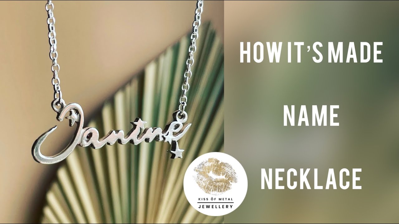 How it’s made | Handmade silver jewellery | Name necklace - YouTube