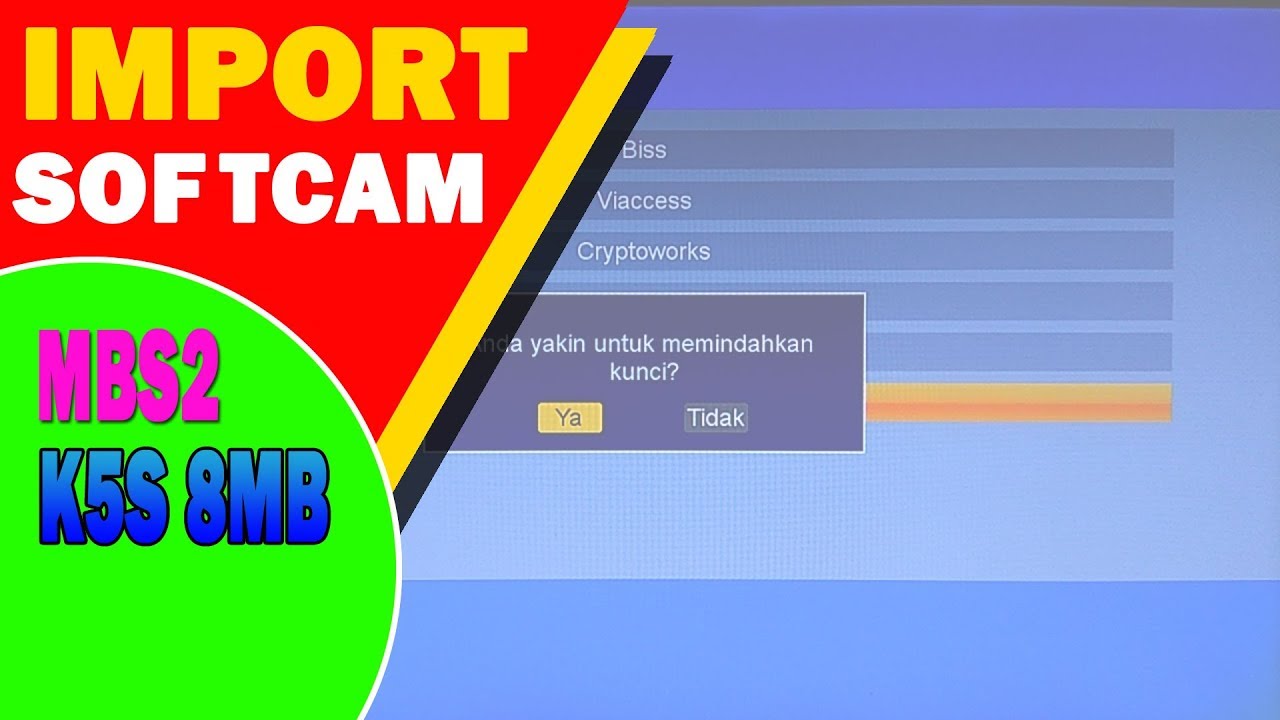 Cara Import Softcam Key Matrix Burger S2 K5S 8MB - YouTube