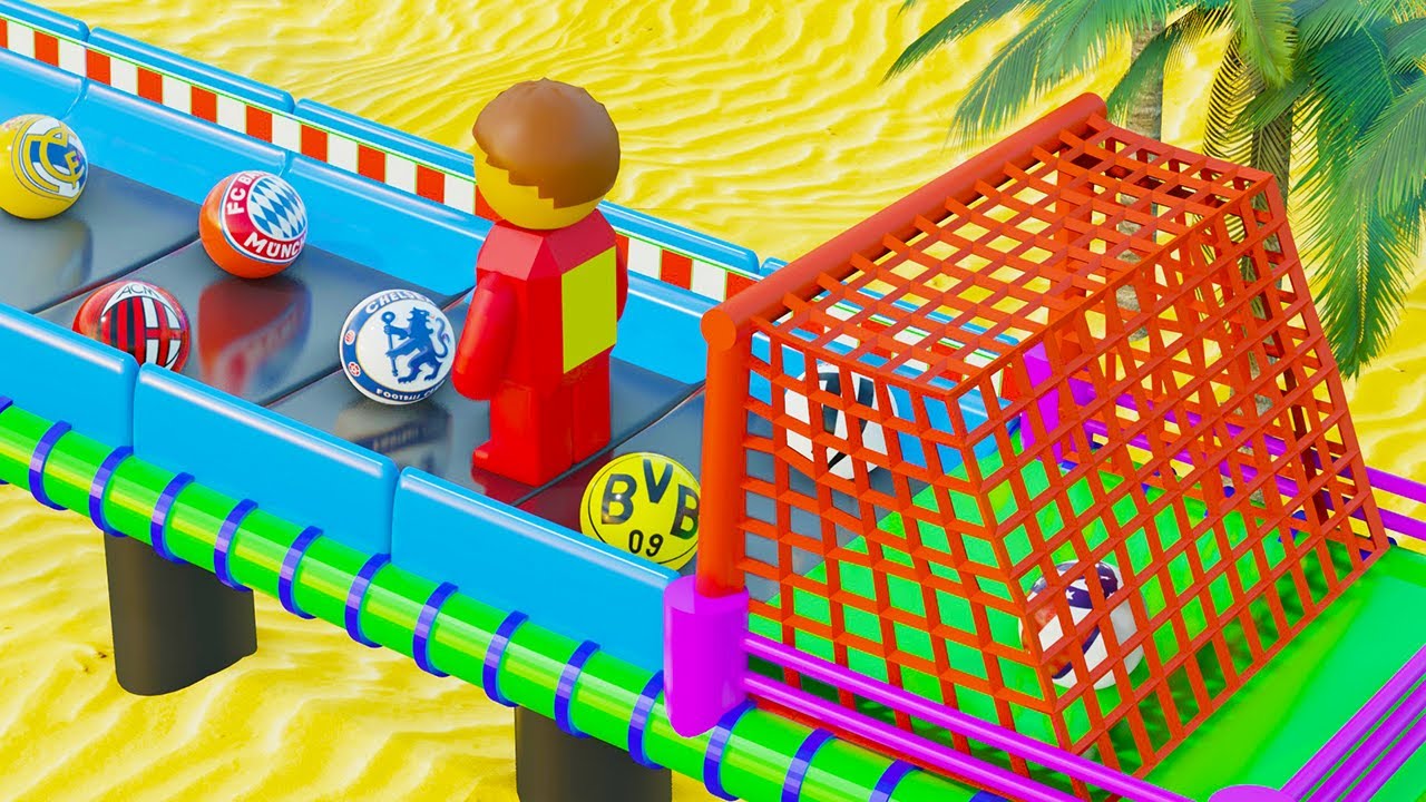 Football Clubs Marble Race Beat the Keeper - 16 Best Football Teams ...