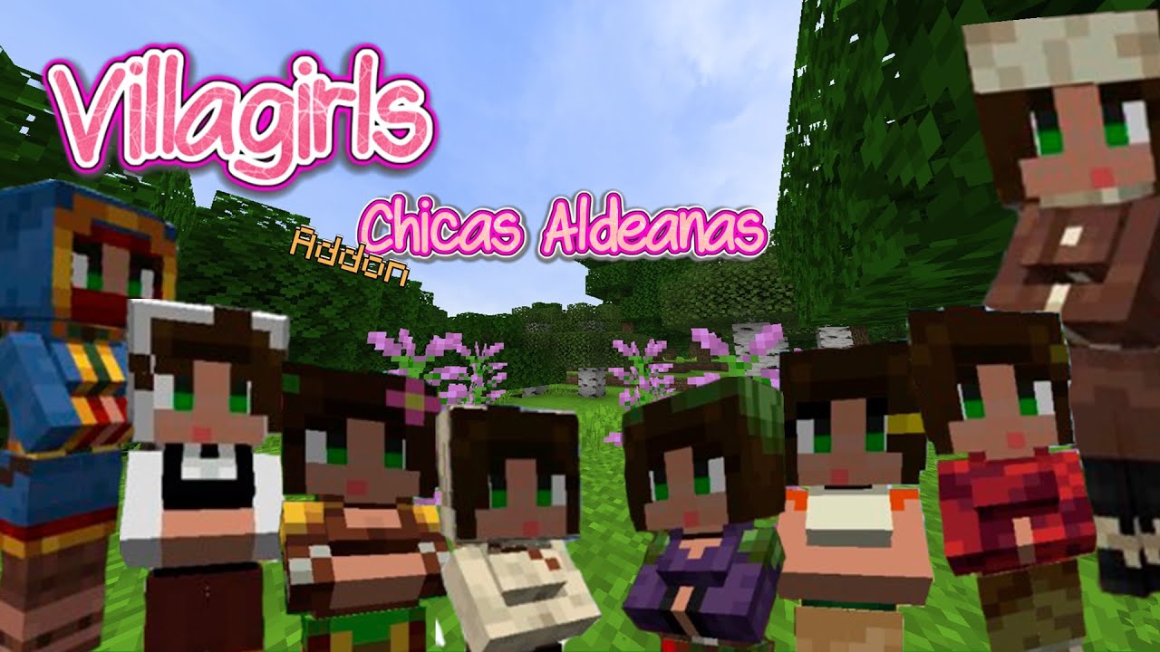 Con Este Addon Puedes Tener "Chicas Aldeanas" En Minecraft Pe - YouTube